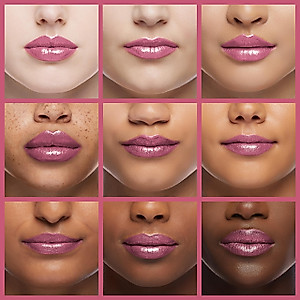 Oulac Pink Lipstick for Women with Metallic 3D Shine Lightweight Hydrating Formula, High Impact Lip Color, Vegan Beauty, Full Coverage Lip Makeup, Hip & Hippie(11)