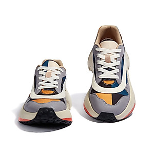 UIN Women's Retro Sneakers Sevilla Ⅱ Rational Thoughts Lightweight Walking Casual Comfortable Designer Art Painted Travel Shoes (10.5)