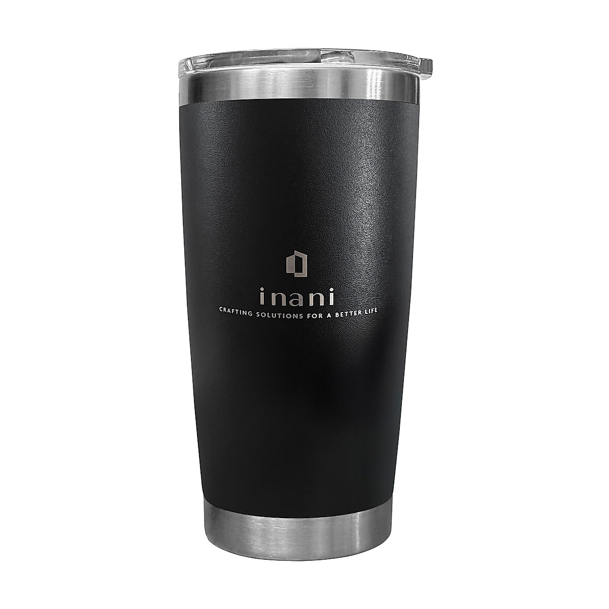 inani 20oz Stainless Steel Tumbler, Insulated Travel Coffee Cup, Leak-Resistant, Spill-Proof Lid, Dishwasher Safe, BPA-Free, Double-Wall Insulated Premium Travel Mug For Hot Or Iced Coffee, Black