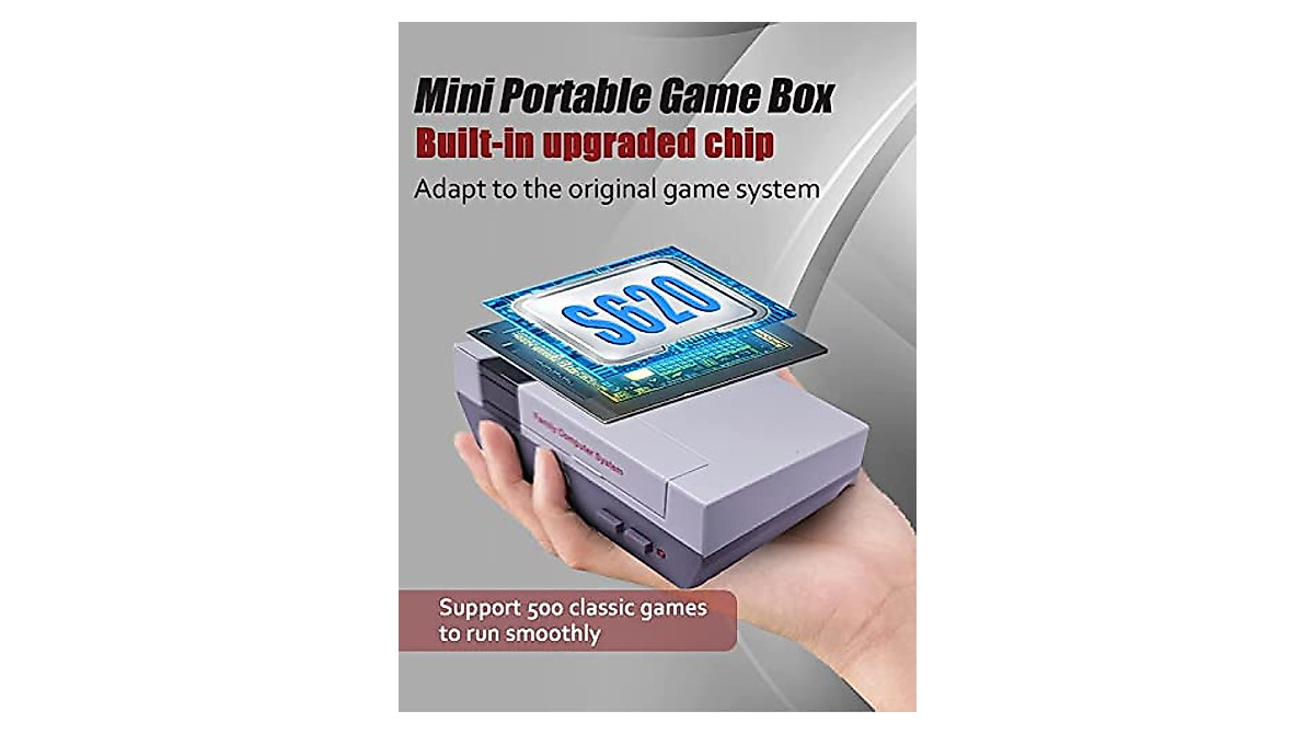 Classic Mini Retro Game Console with 620 Games - Perfect Gift for All Ages