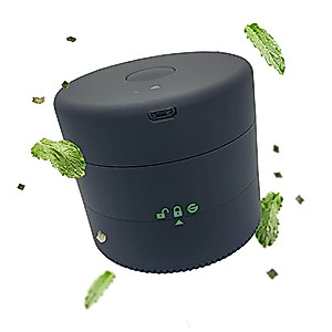 GrindE Handheld Electric Dry Herb Grinder Spice Grinder USB Rechargeable Black