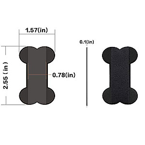 REINVENT EGO-Finger Strap Phone Holder - Cell Phone Grip Holds Device with just a Finger - Ultra Thin Anti-Slip Universal Cell Phone Grips Band Holder for Back of Phone - 2Pack(Black)