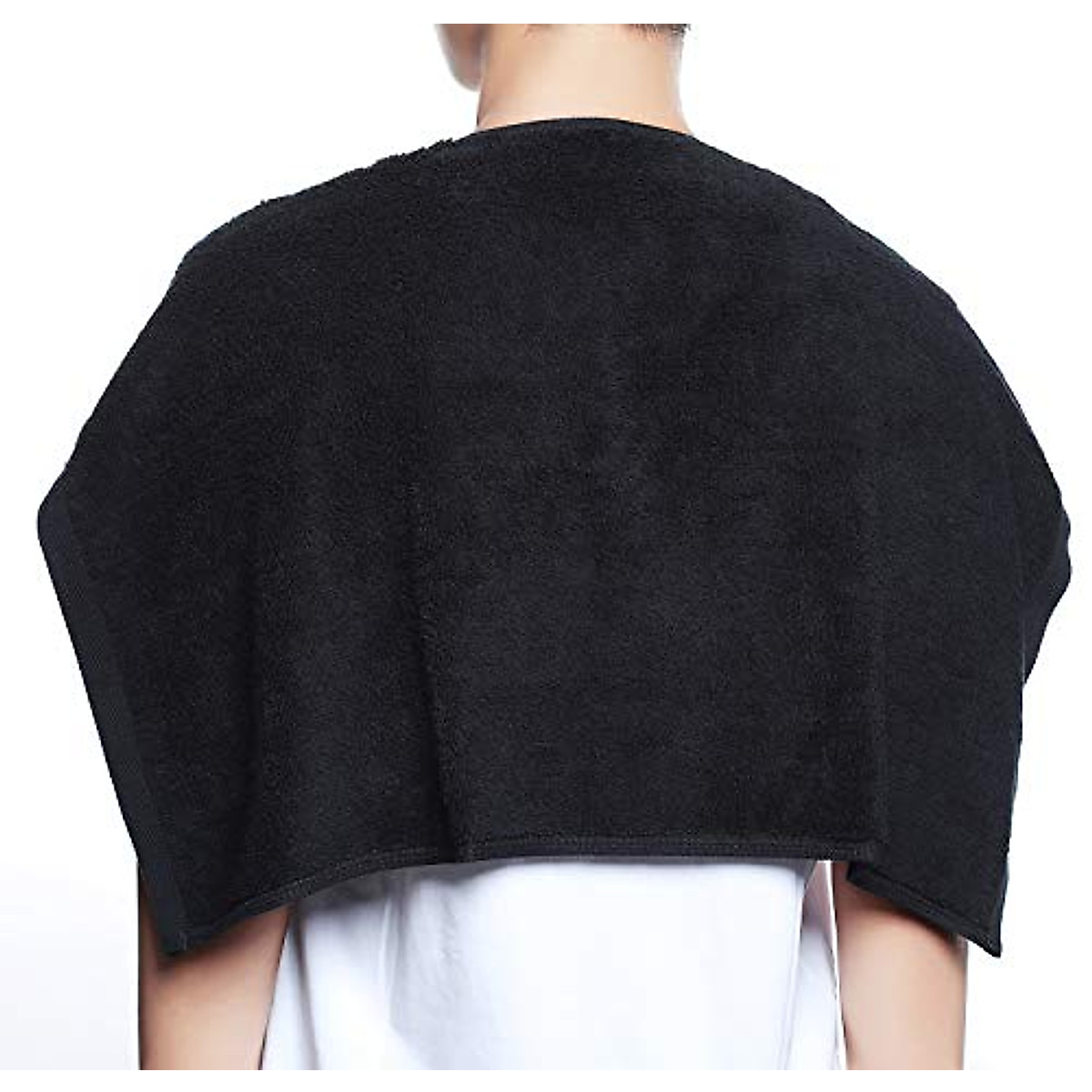 PERFEHAIR Black Salon Towels (2-Pack, 16 X 27 Inches)-Barber Hand Cotton Towel for Gym, Bath, Spa, Shaving, Shampoo