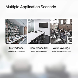 TP-Link 5 Port Gigabit PoE Switch | 4 PoE+ @65W Easy Smart Plug & Play Limited Lifetime Protection Shielded Ports Support QoS, Vlan, IGMP and Link Aggregation (TL-SG105PE) (Renewed), w/