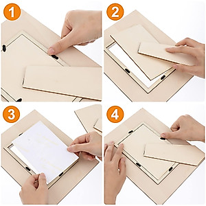 ABOOFAN American Flag Picture Frame Independence Day Wooden Flag Frame Desktop Display Photo Frame Christmas Memories Day Gift Supplies (Suitable for 4X6)