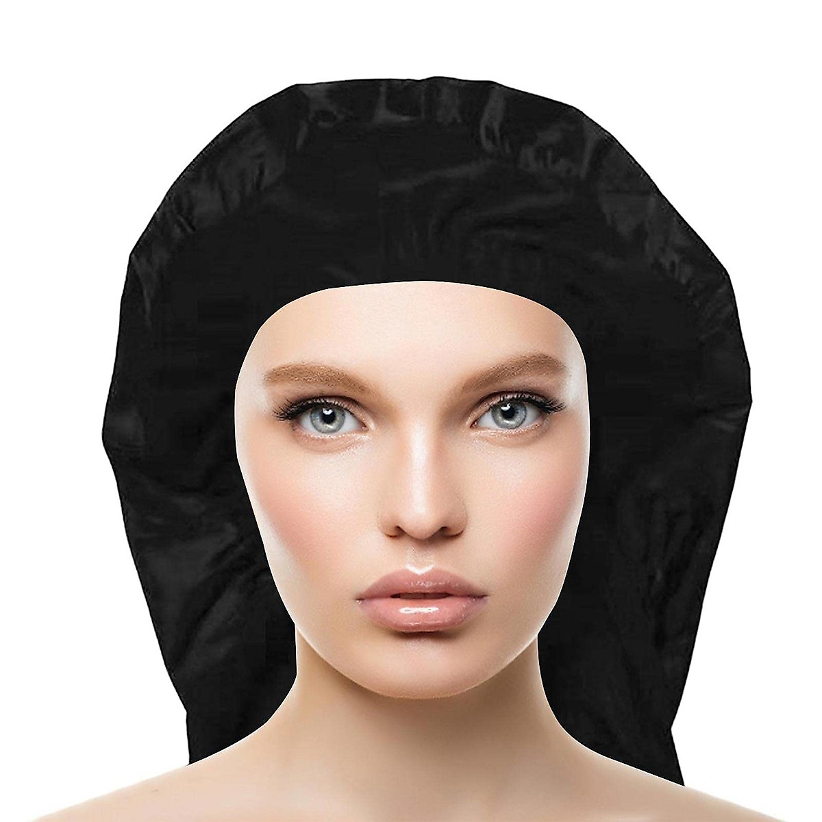 YangMeng Portable Hair Dryer Cap- Relax, Speeds Up Drying Time at Home, Easy to Use for Styling, Curling and Deep Conditioning - Soft, Adjustable, Fits to All Small or Big Heads, Rollers(Black)
