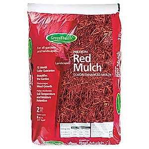 OLDCASTLE LAWN & GARDEN 123458 Green Thumb Mulch, 2 cu. ft, Red