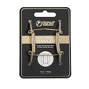 TRIPAR 3-5 Inch Brass Plate Wire Wall Plate Hanger