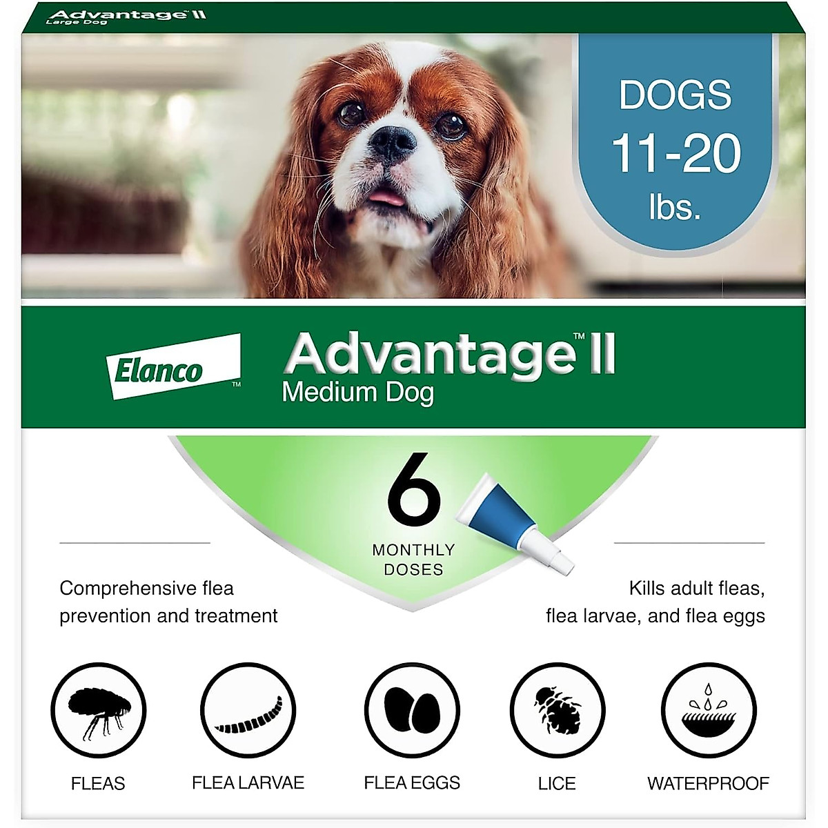 Advantage II for Dogs 6 Month Supply 11-20lbs