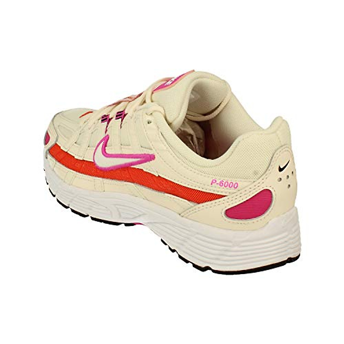 Nike P-6000 ESS Womens Running Trainers CW1351 Sneakers Shoes (UK 2.5 US 5 EU 35.5, Pale Ivory White Pink 100)
