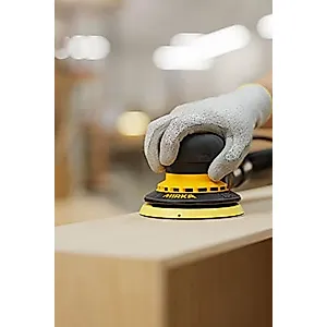 Mirka MID55020CAUS Direct Electric Random Orbital Sander, 5-Inch, Yellow, Black