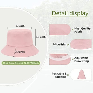 Zando Bucket Hat for Men Travel Sun Hat Packable Fishing Hat Lightweight Sun Visor Outdoor Fisherman Cap Foldable Windproof Hiking Beach Hats for Women Unisex Black Hat One Size