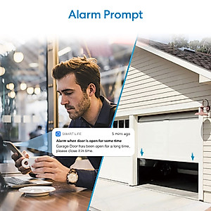 LoraTap Smart Garage Door Opener with Wireless Remote, Alexa & Google Assistant Compatible, Real-Time Alerts, Easy Installation