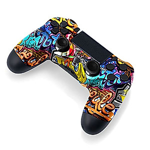 TIANHOO Wireless Controller Compatible with PS4/Slim/Pro with Dual Vibration/6-Axis Motion Sensor/Audio Function