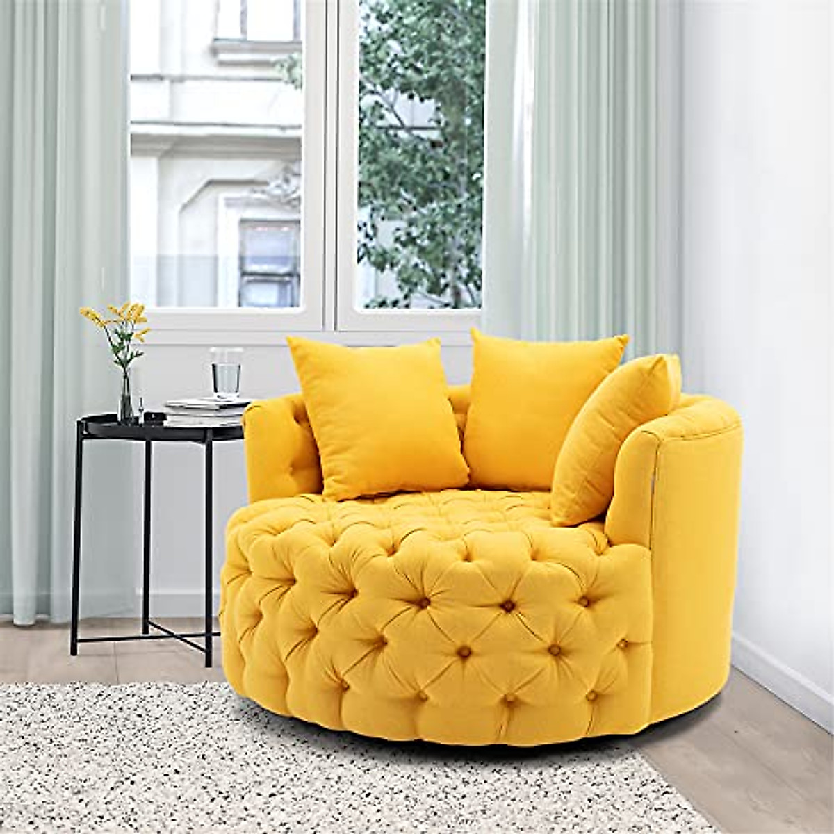 FANYE Oversized Power Lift Recliner Chair for Elderly W/Massage and Heat, 42.9", Yellow