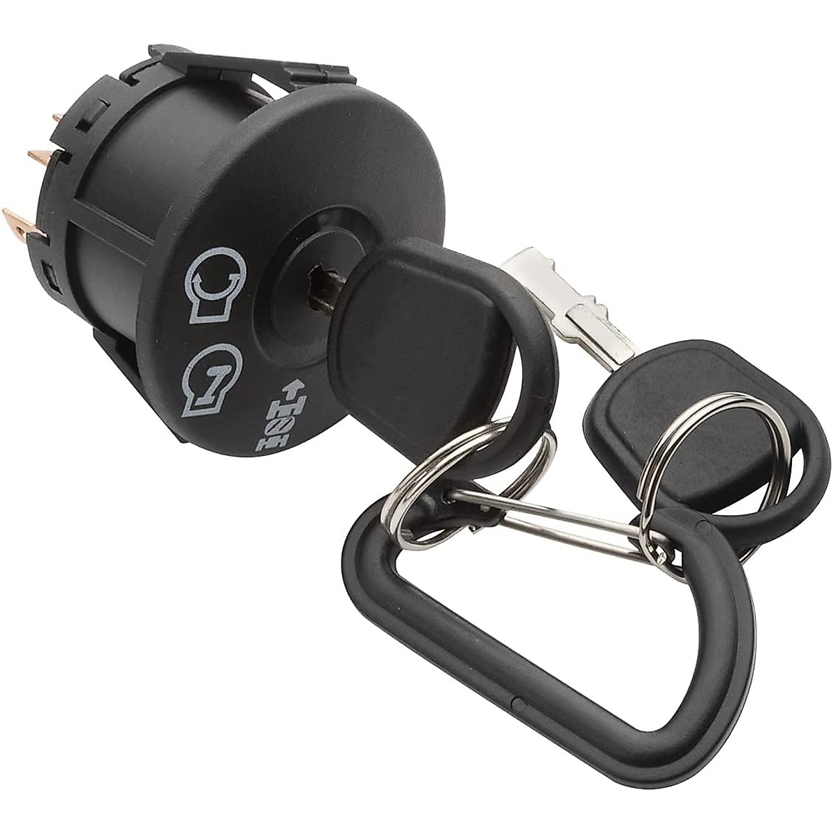 Sfiracle Lawn Mower Ignition Switch 4 Position with Key for Craftsman,532193350 193350 Lawn Mowers Key Switch,Craftsman Ignition Switch Compatible with AYP,Husqvarna,Sears,Poulan Pro