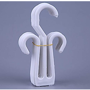 WellieSTR 100 Pcs (White) Plastic Slippers Leather Shoes Drying Shelf Hanger Shoes Hanger Drying Rack