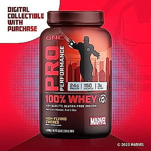 GNC Pro Performance 100% Whey - Marvel: High-Flying S'Mores - 25 Servings