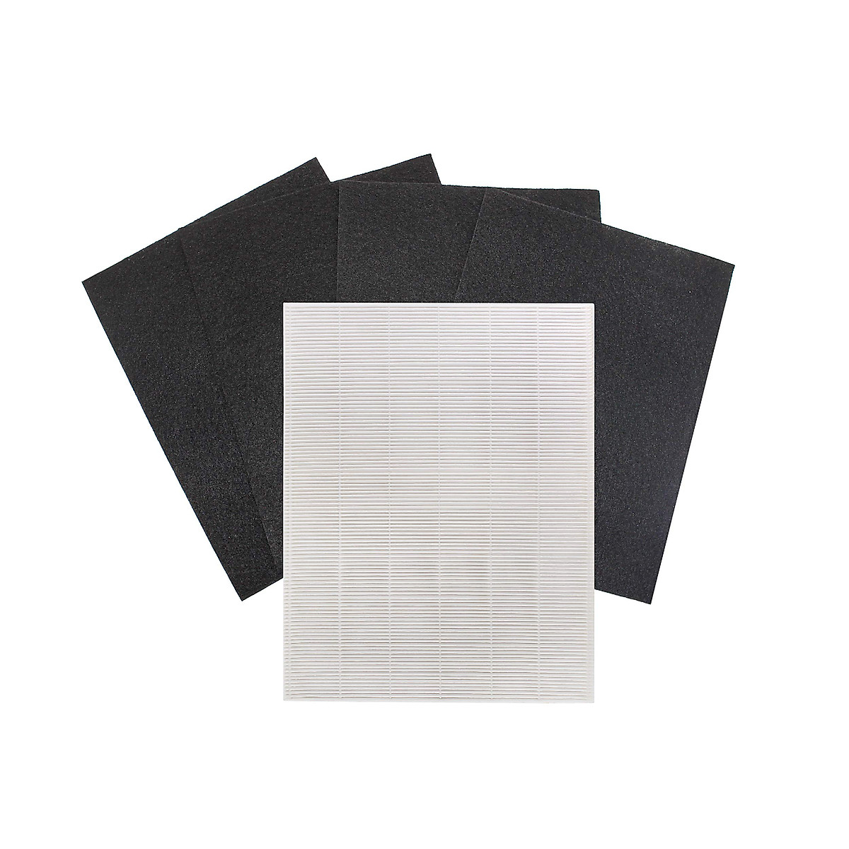LifeSupplyUSA Replacement True HEPA Includes 4 Replacement Carbon Filters Compatible with Winix 115115 Size 21