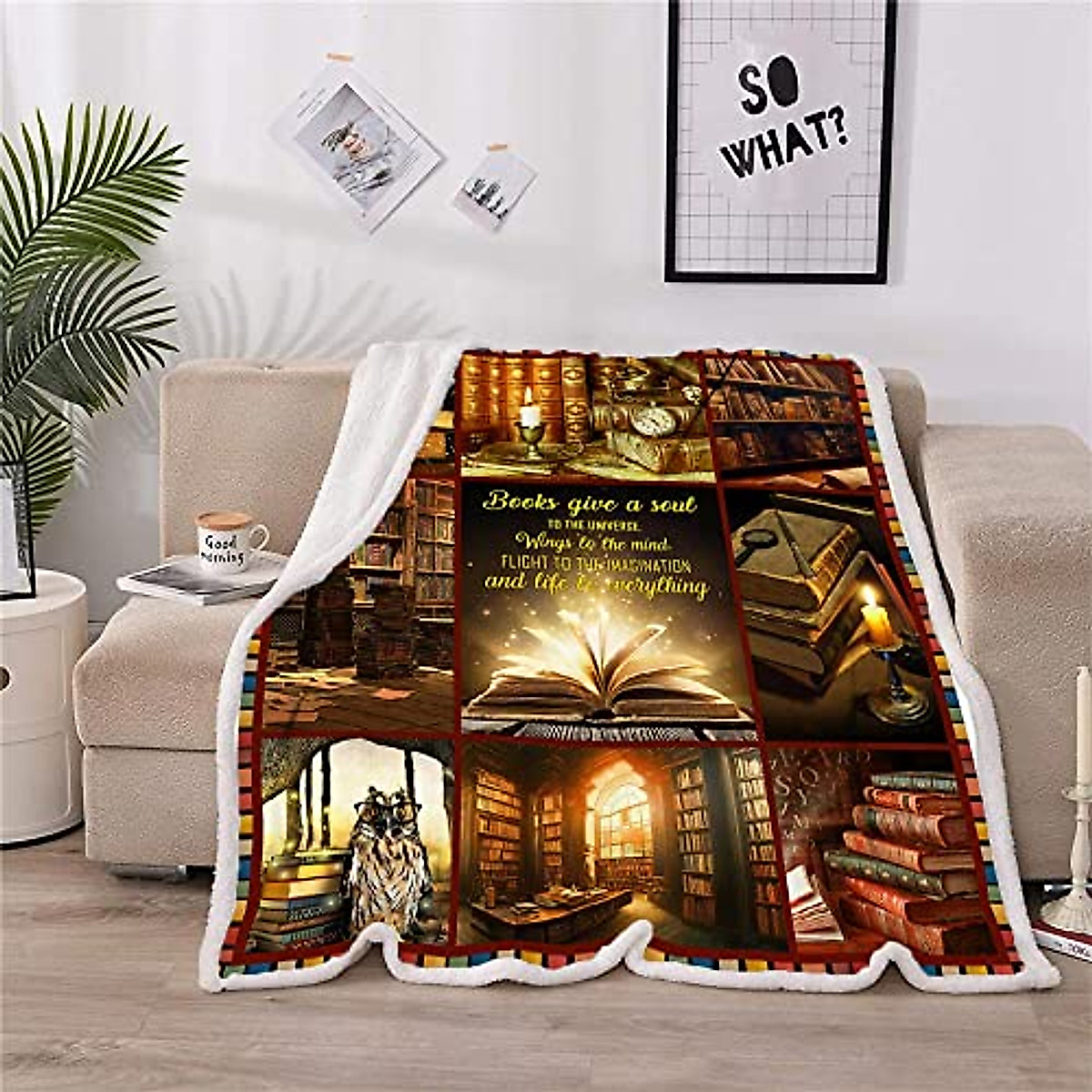Juirnost Book Lovers Gifts Blanket,Gifts for Book Lovers,Gifts for People Who Like to Read,Gifts for Book Lovers Women,Reading Gifts,Librarian Gifts,Bookish Gifts,Book Club Gifts for Reading Lover