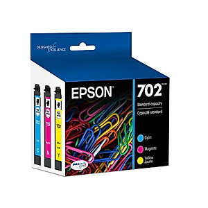 EPSON T702 DURABrite Ultra -Ink Standard Capacity Color Combo Pack (T702520-S) for select Epson WorkForce Pro Printers