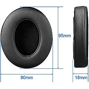 Link Dream Beats Studio 3 Ear Pads Replacement Ear Cushions Memory Foam Earpads Cushion for Beats Studio 2 Studio 3 (Black)