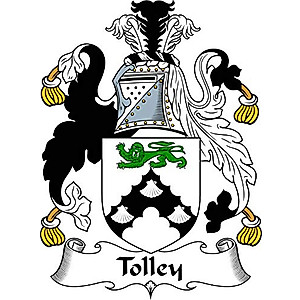 Tolley - Last Name History and Coat of Arms from England Print Set (2 Pack)