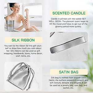 Get Well Soon Gifts for Women, Care Package Self Care Gifts Basket for Sick Friends, Sending Hugs Gifts for After Surgery, Thinking of You Gifts with Sympathy Blanket, Candle, Coffee Mug