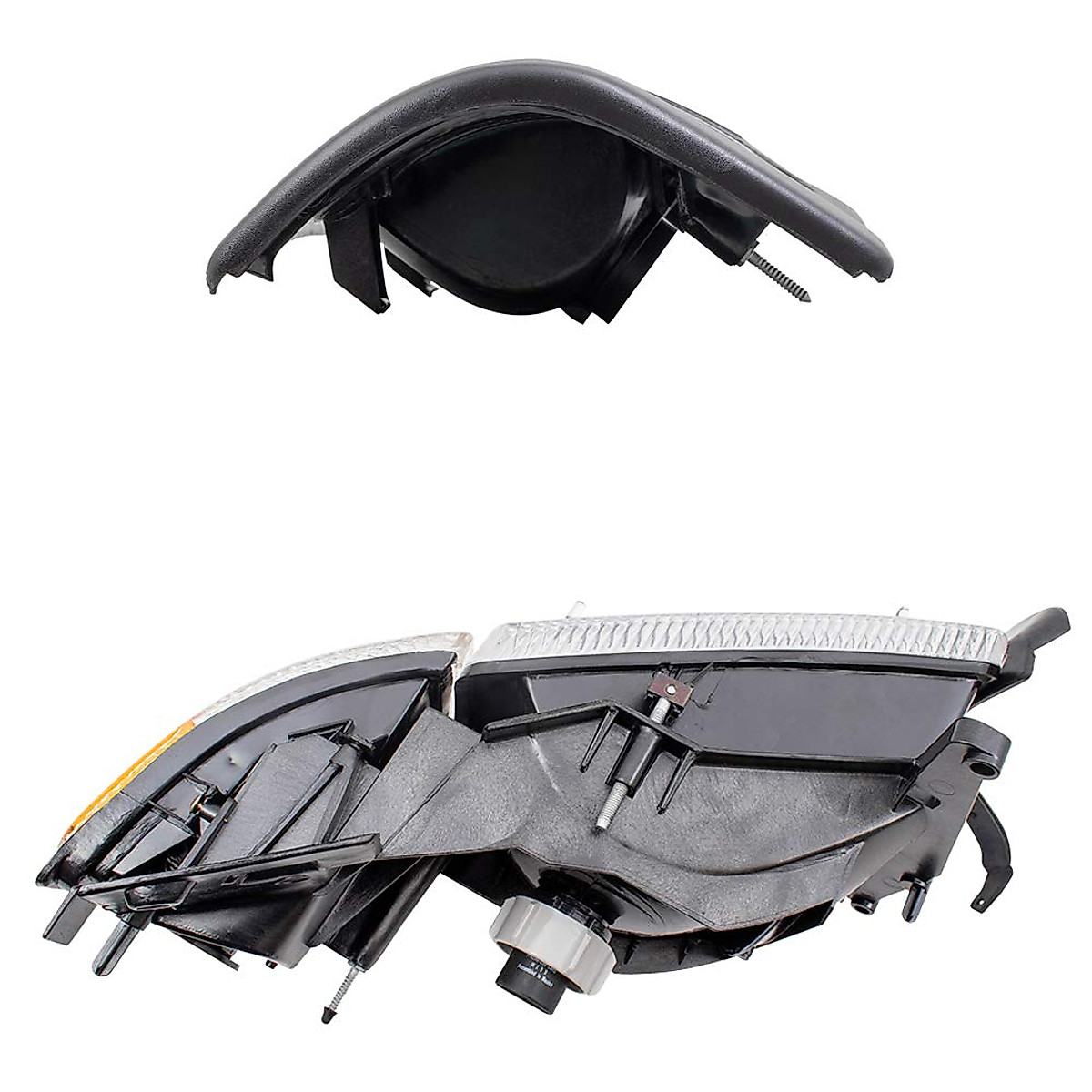 Brock Replacement Set Headlights with Corner Lamp and Tail Lights Smoked Back Up Lens