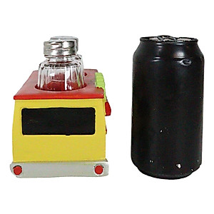 Ebros Gift Cinco De Mayo Fiesta Party Taste Of Mexico Tex-Mex Taco Food Truck Hot And Fresh Salt And Pepper Shakers Set Holder Figurine 6.25"Long Tacos Kitchen Dining Bar Countertop Table Accent