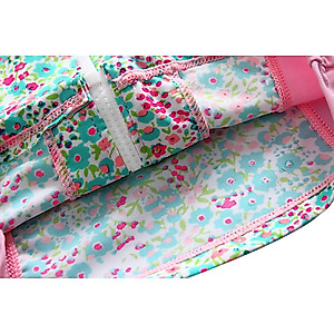 TAIYCYXGAN Baby Toddler Girls Long Sleeve Swimsuit Kids Two Pieces Rash Guard Sunsuit with Hat UPF 50+ UV Green 3-4T