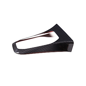 RURZTDAKM Car Center Console Dashboard Horn Decorative Protector Cover,Real Carbon Fiber Trim,Fit for Toyota Supra GR A90 A91 MK5 2019-2022,Auto Interior Accessories (Black Carbon Fiber)