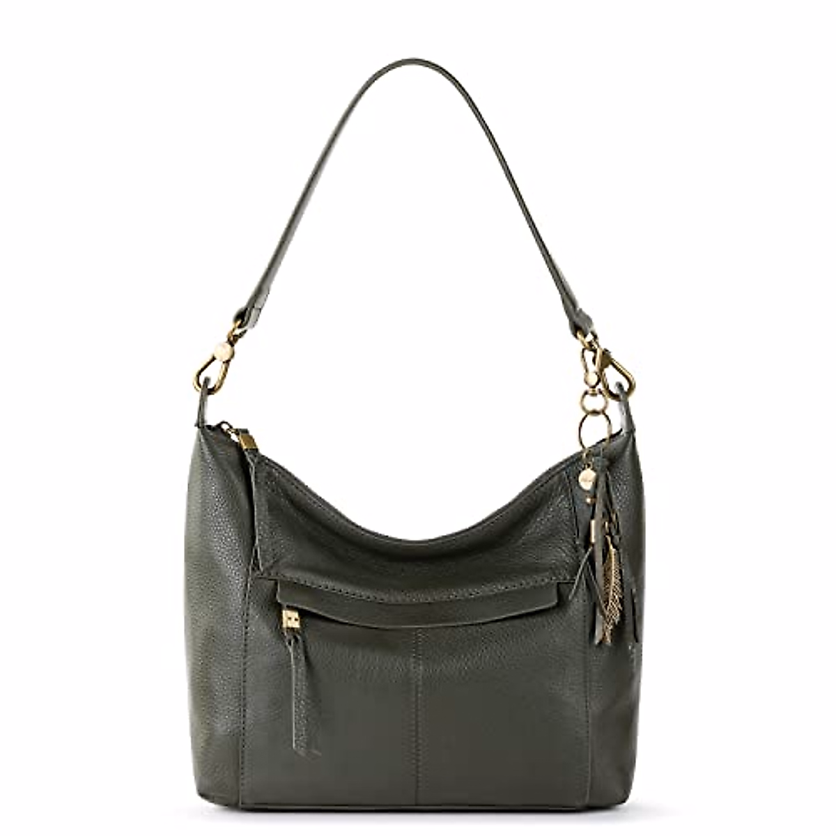 The Sak Womens Alameda Hobo Bag In Leather, Moss, One Size US