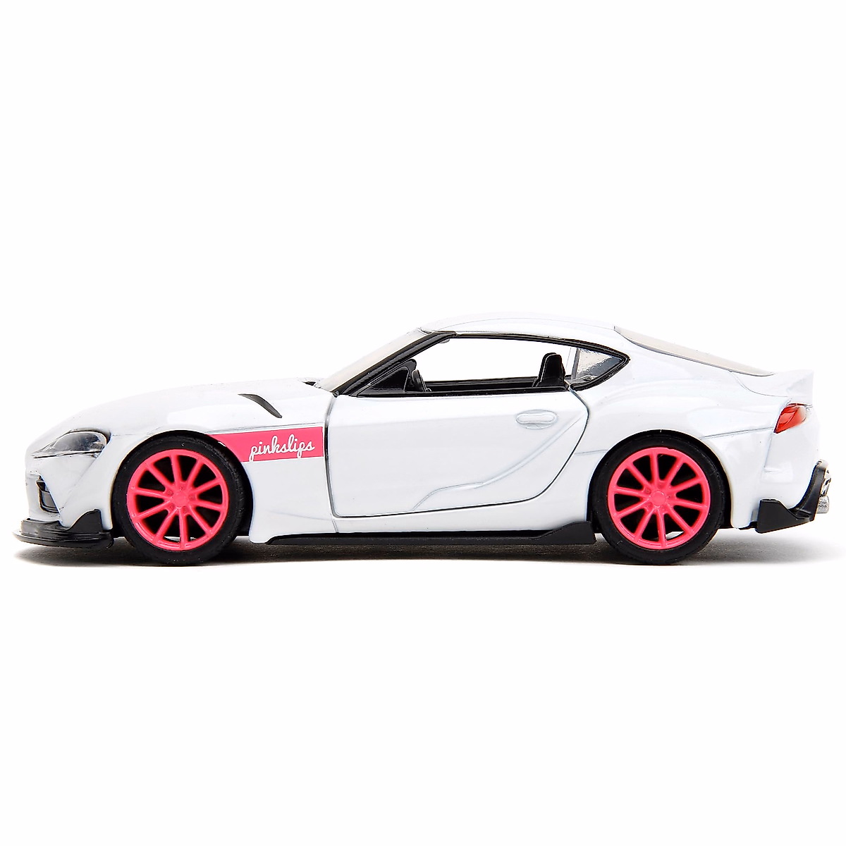 2020 Supra White Metallic with Pink Wheels Pink Slips Series 1/32 Diecast Model Car by Jada 34664