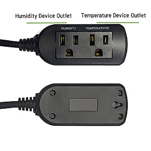 DIGITEN DHTC-1011 Temperature and Humidity Controller Outlet Plug in Thermostat Humidistat Reptile Humidity Controller Greenhouse Thermostat Heating Cooling Humidifier Dehumidifier