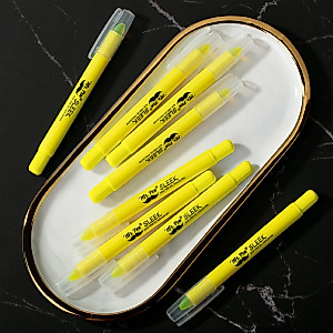 Mr. Pen- No Bleed Gel Highlighter, Bible Highlighters, Yellow, Pack of 8, Gel Highlighters