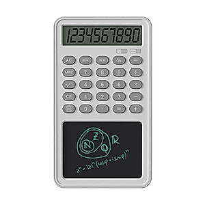 Multifunctional Calculator Business Office Portable LCD Handwriting Tablet Calculator 12 Digit Display Financial Calculator (Color : B, Size : One Size)