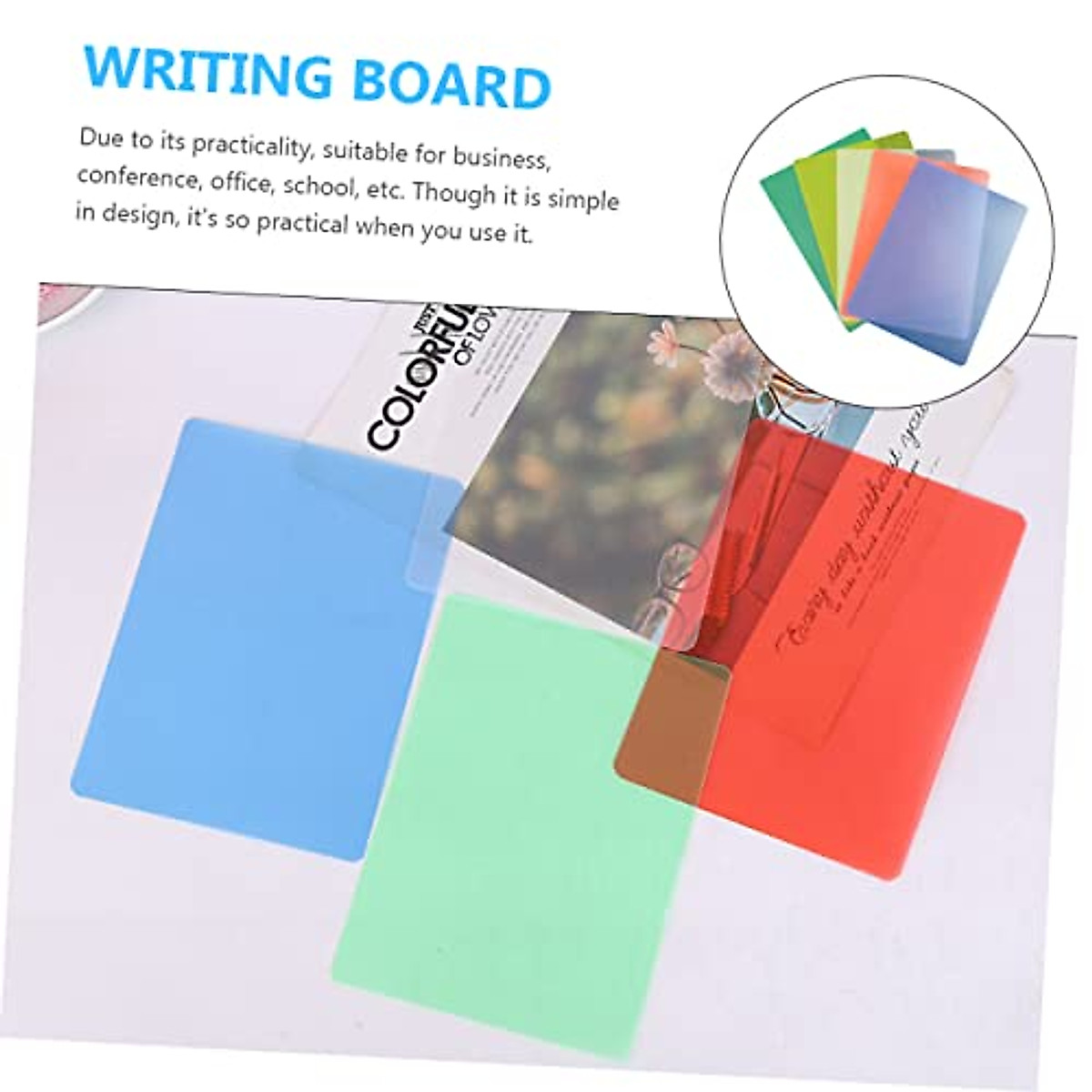 Ciieeo 20PCS a4 Writing pad Writing Desk mat Clear Writing Desk pad Plastic hardboard menu Writing pad Desk Protector Small Desk pad Writing Boards fiberboard Student pp Anti-Static
