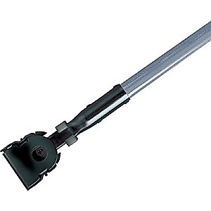 Rubbermaid Commercial Products Snap-On Fiberglass Dust Mop Handle for Floor Cleaning, 60-Inch, Flexible Maneuvering for Tile/Wood/Laminate Floors in Home/Kitchen/Bathroom/Office/Lobby/Restaurant,Black