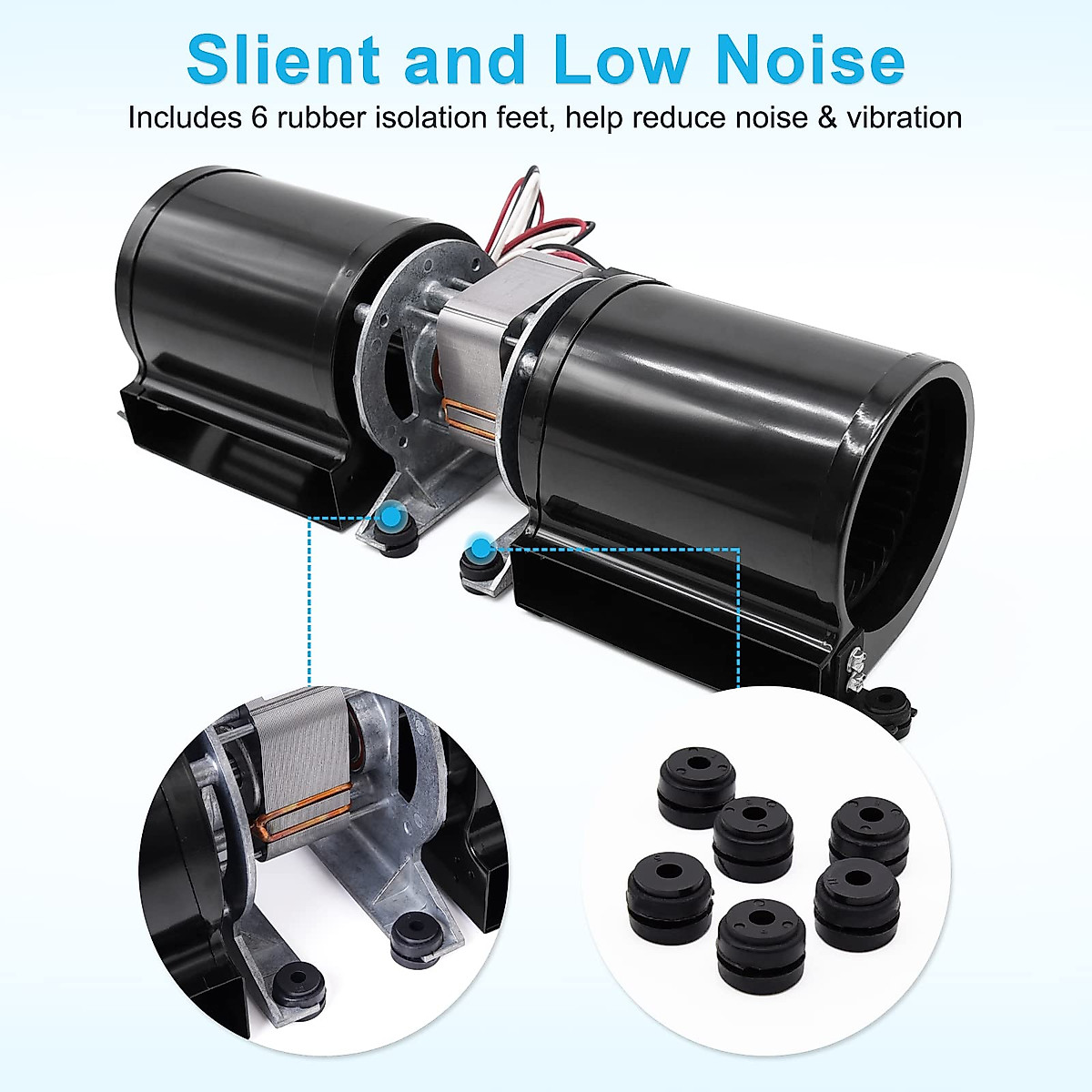 Aipoilk 910-157/P Blower Motor Fan Replacement for Regency, Osburn, Nordica, Valley Comfort and Pacific Energy Fireplaces | Rotom R7-RB167