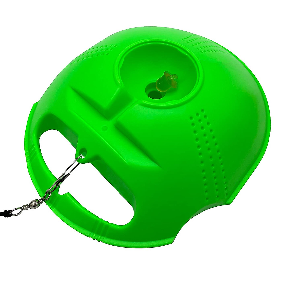 TaktZeit Tennis Trainer Rebound Baseboard Self Tennis Training Equipment Tennis Practice Rebounder with 2 String Tennis Balls (Flash Green)