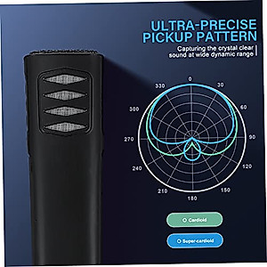Vaguelly 2 Sets Computer Microphone Podcast Studio Microphone Laptop Stand for Desk Live Broadcast Mic Usb Recording Mic Condenser Microphone Recording Microphone Trumpet Capacitance Metal