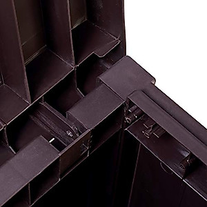 COVERONICS 51 Gallon Patio Medium Deck Box Lightweight Outdoor Stroage Box Weather Resistant Garden Stroage Container for Patio Furniture Cushions, Pillows, Garden Tools and Pool Toys