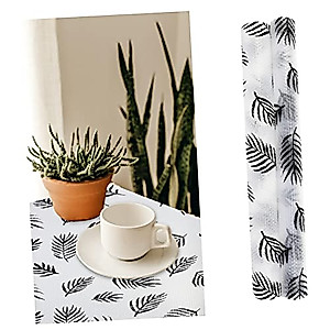 Shelf Liner 1 PC Pad Metal Trim Drawer Mats for Kitchen Cabinets Plastic Desk Mat Monstera Placemats Eva Table Cover Oil- Proof Table Cloth Desktop Mat Banquet