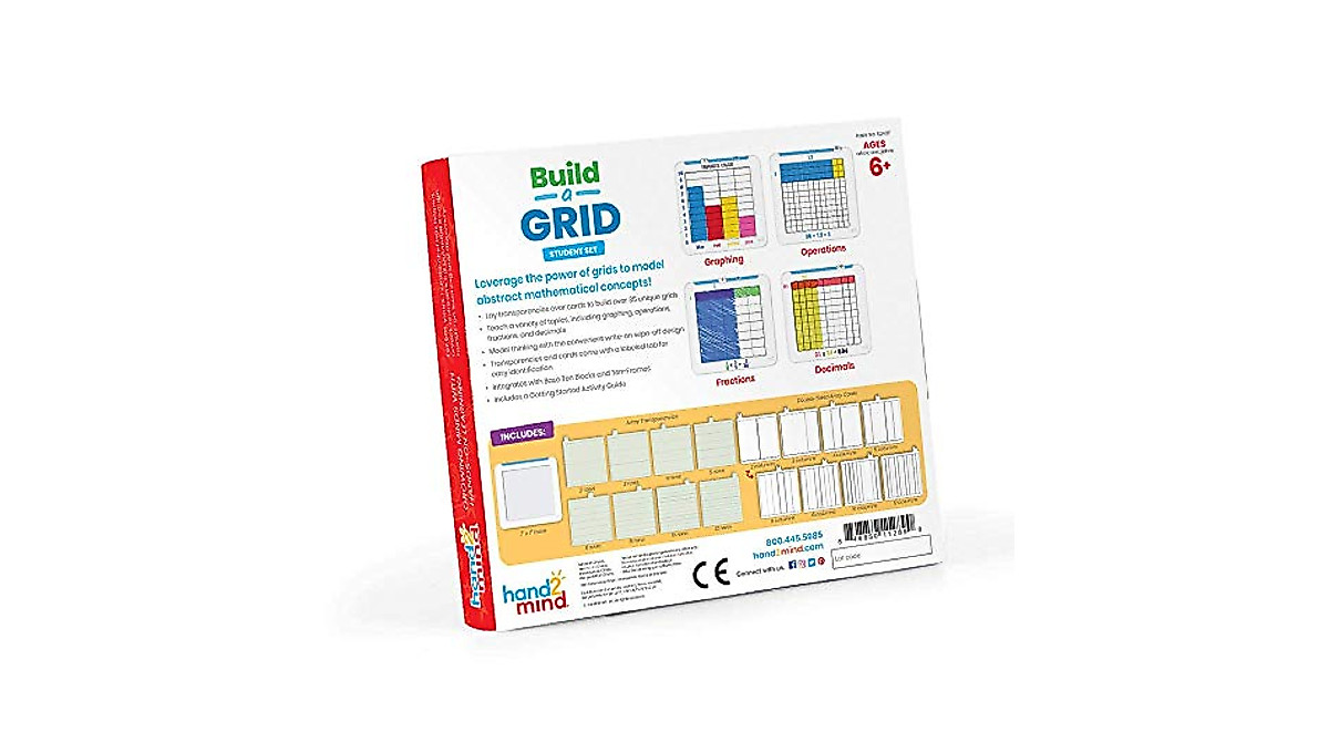 hand2mind Build-A-Grid: Fun Multiplication Tool for Kids