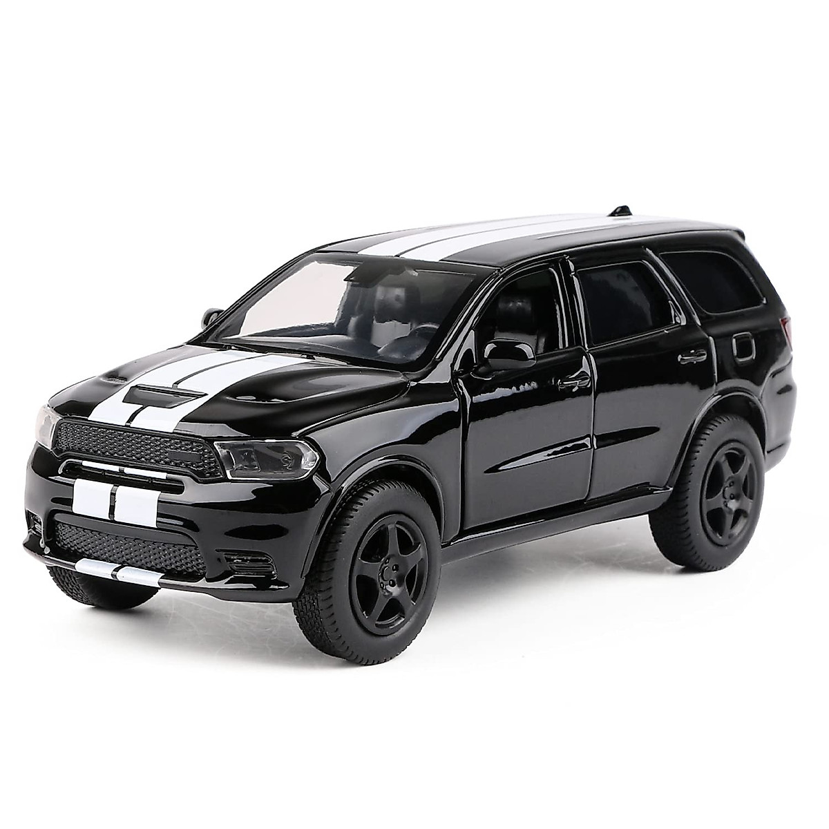COOLPUR 1/36 Scale Durang Car Model Off-Road Diecast Toy Vehicle Zinc Alloy Metal Pull Back Powered Vehicles Mode for Kids,Adult,Boyfriend Gift(Black)