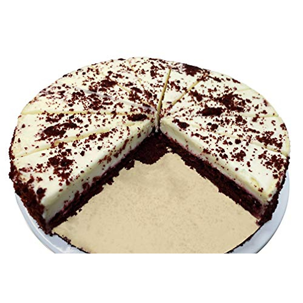 Andy Anand Red Velvet Cheesecake 9" Fresh Made in Traditional Way, Amazing-Delicious-Decadent & Greeting Card, Birthday Valentine, Christmas, Mothers Fathers day, Anniversary Gourmet Food (2 lbs)