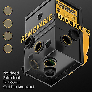 TOOLIOM 30 Amp Generator Cord 40FT and 30 Amp Generator Inlet Box, NEMA L14-30P/L14-30R Generator Cord, 125/250V 7500W 10 AWG SJTW Generator Power Cord, Pre-Drilled Generator Inlet Box, UL&ETL Listed