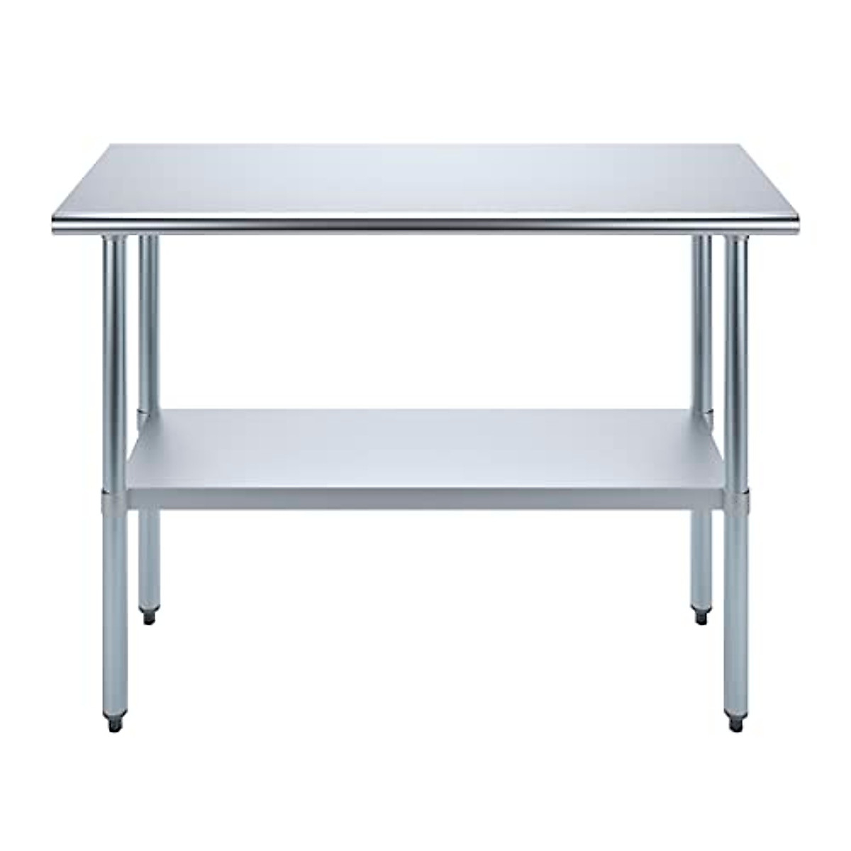 18" x 48" Stainless Steel Work Table | AmGood Metal Kitchen Food Prep Table NSF