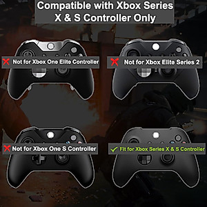 Ikpek 2 Pack Bumpers Replacement LB RB Button for Xbox Series X/S Controllers, Blue Shoulder Trigger Buttons Top Middle Bracket for Xbox Series Controller